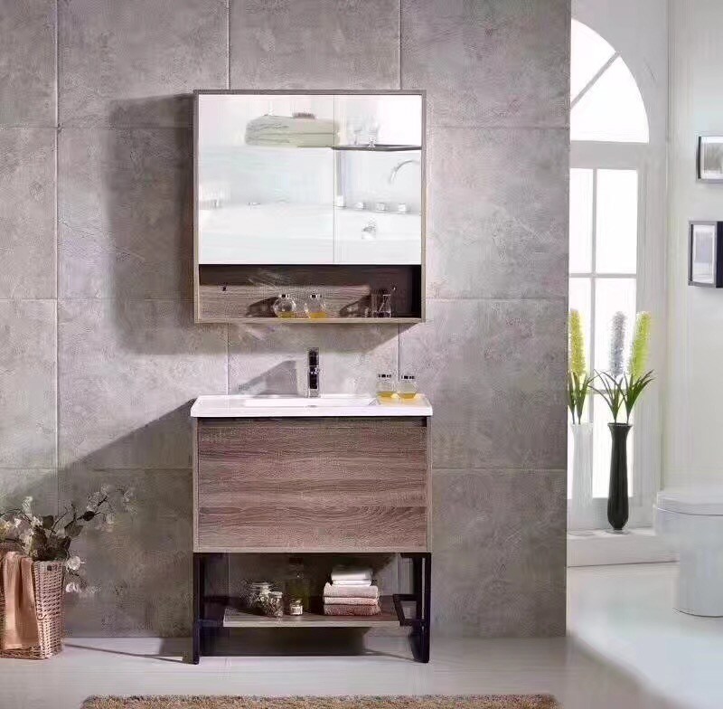 Custom Design Plywood Bathroom Vanity With Closet , 18 Inch 19 Inch ...